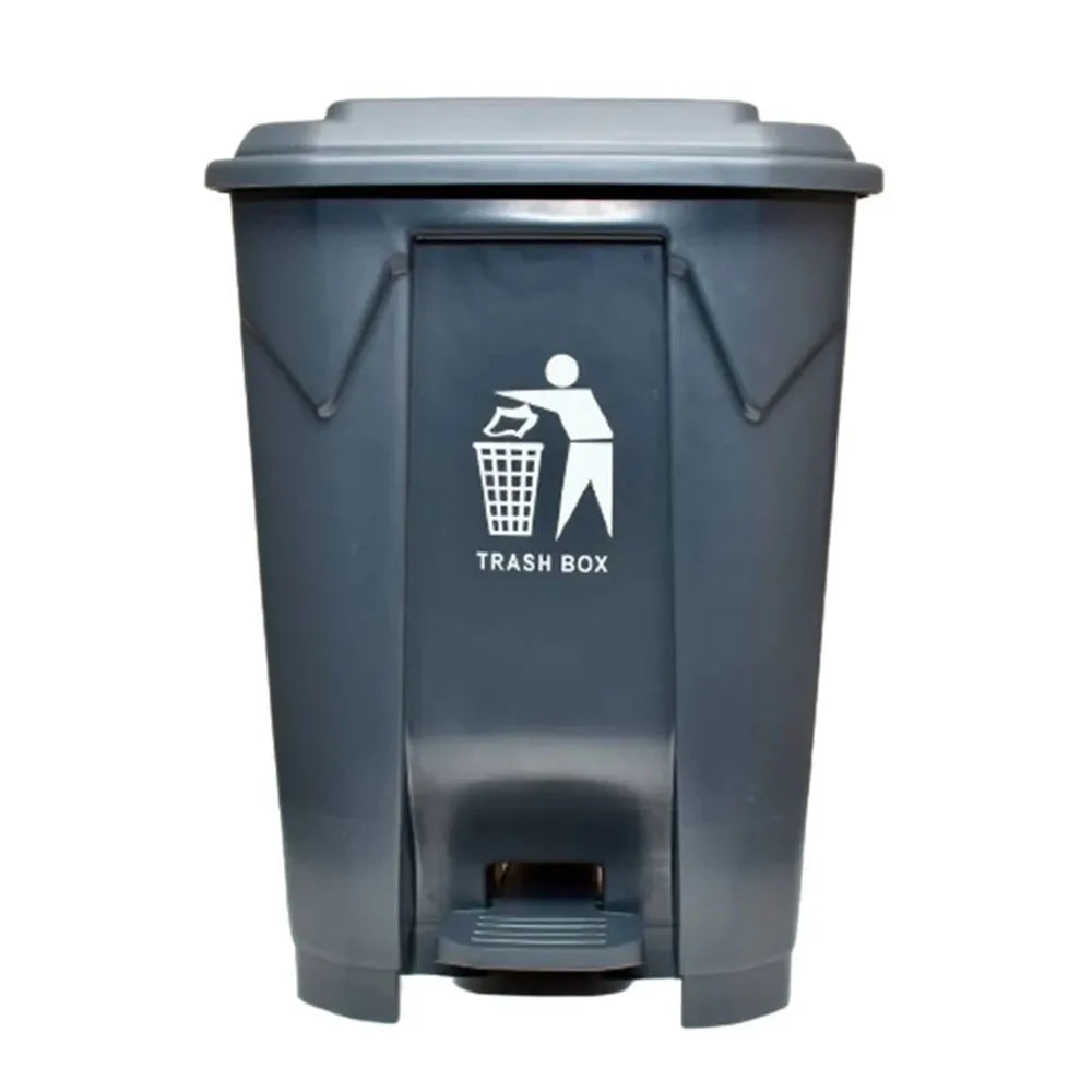 Basurero de Plástico 50 Litros Color Gris